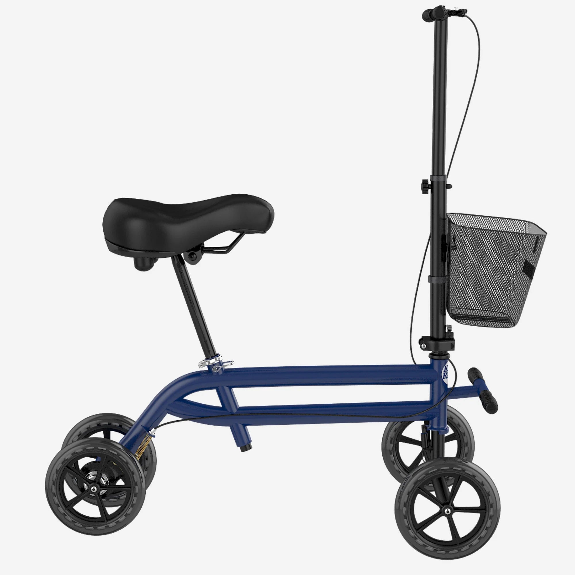 KneeRover® Steerable Seated Scooter - Stabilized Steps